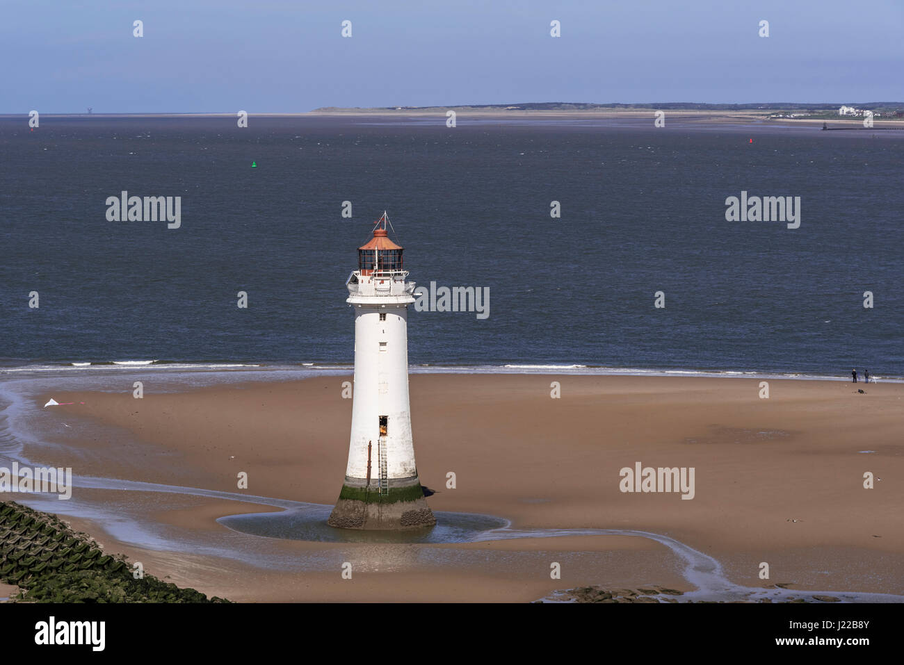 Perch Rock lighthouse New Brighton Stock Photo - Alamy