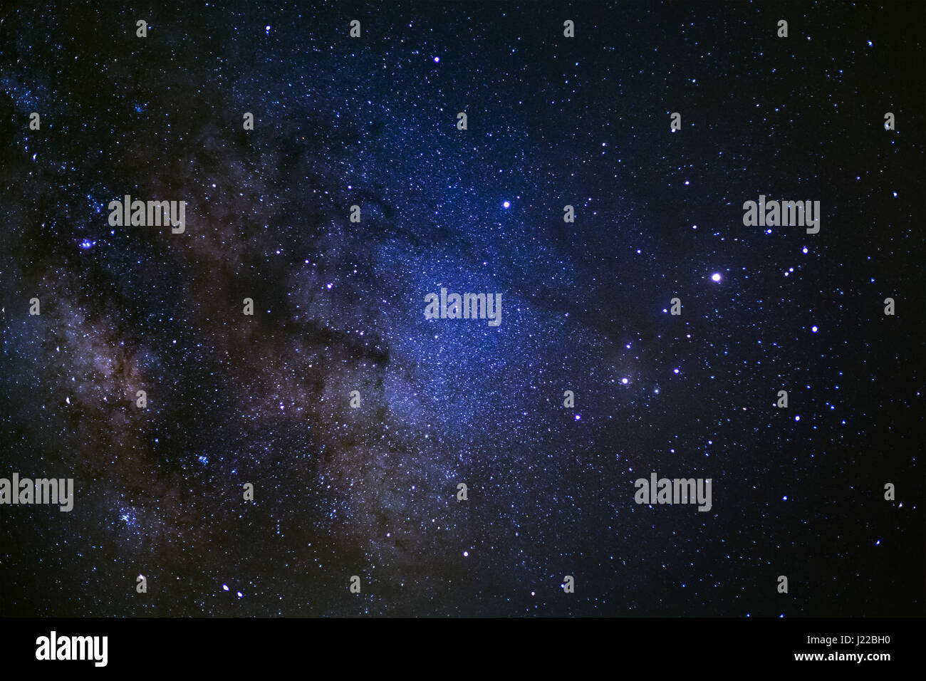 Close up milky way galaxy with stars and space dust in the universe ...