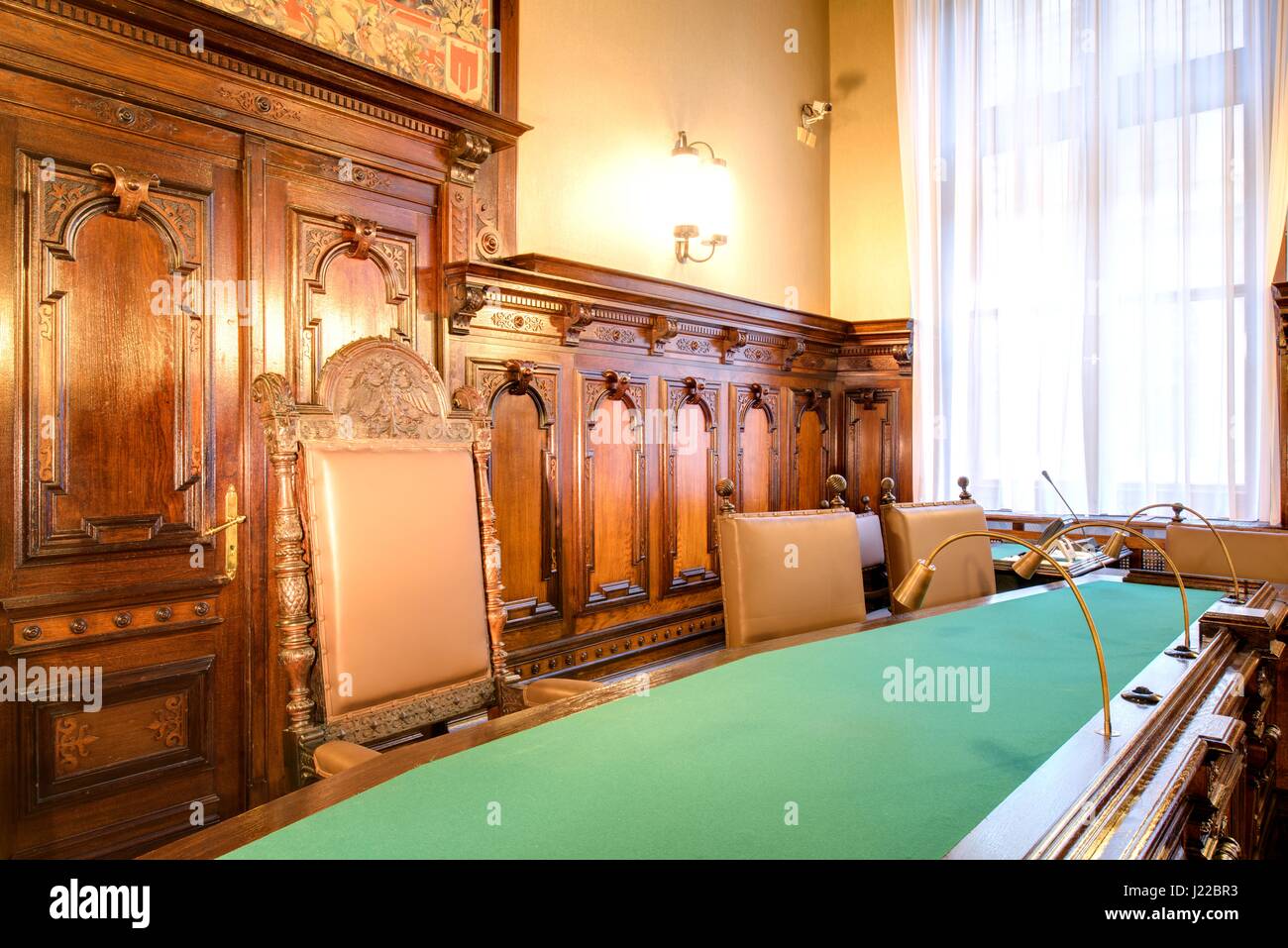 Wien, Justizpalast, Gerichtssaal Stock Photo - Alamy