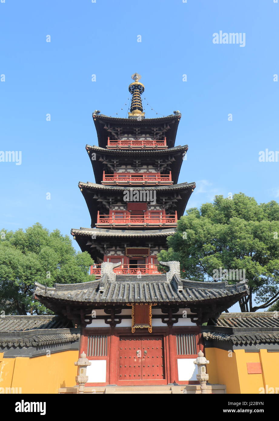Hanshan Temple in Suzhou China. Hanshan Temple is believed to have been ...