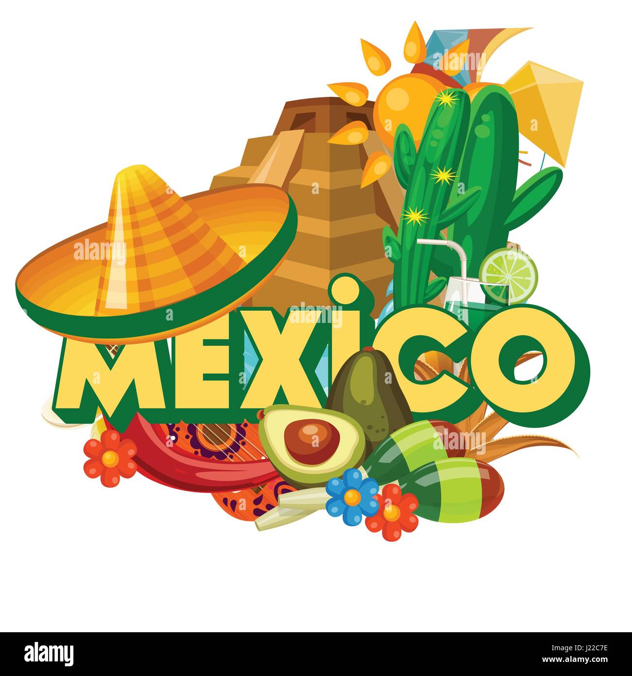 Mexico Vector Cut Out Stock Images & Pictures - Alamy