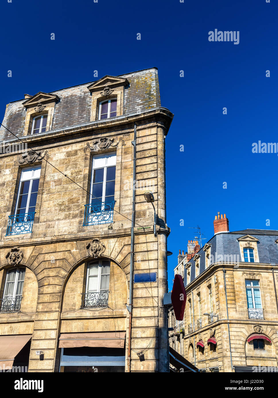 Buildings in the historic centre of Bordeaux - France, Aquitaine Stock ...