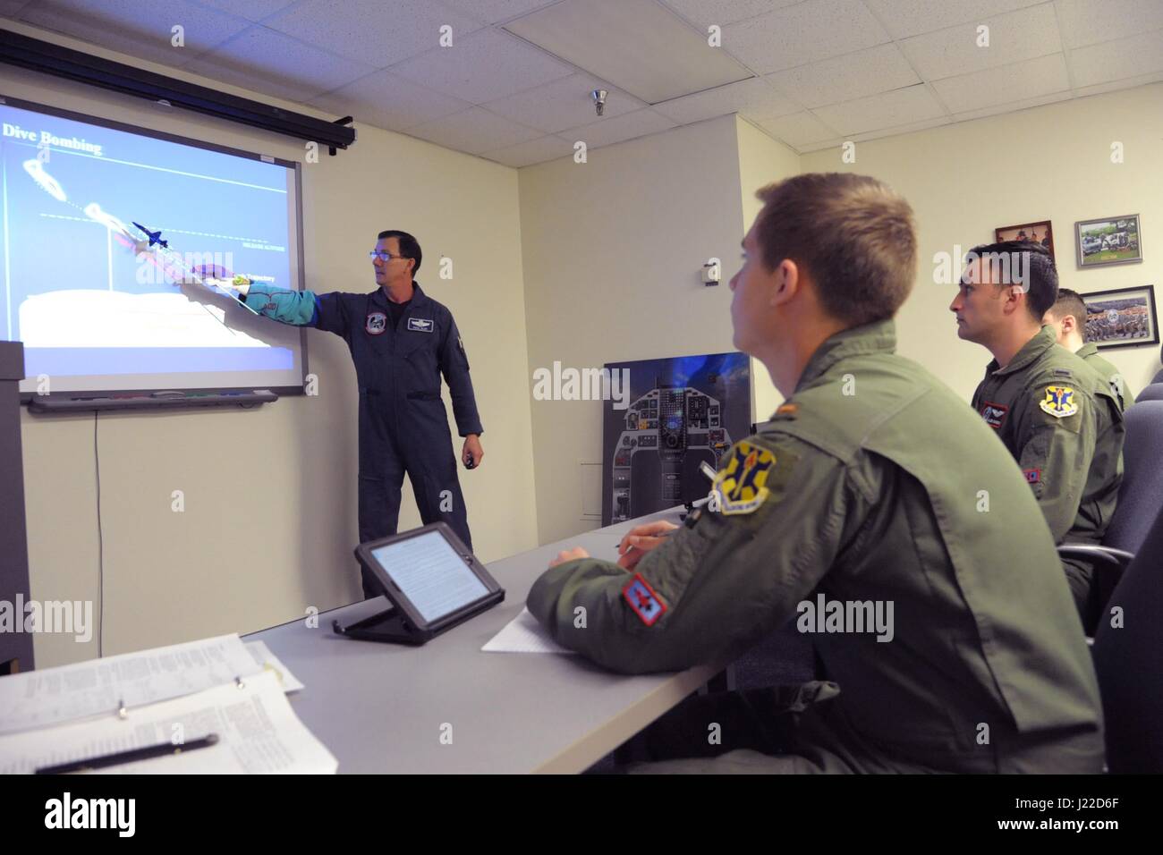 JOINT BASE SAN ANTONIO-RANDOLPH, Texas - Paul Olde, 12th Operations Support Squadron simulator ...