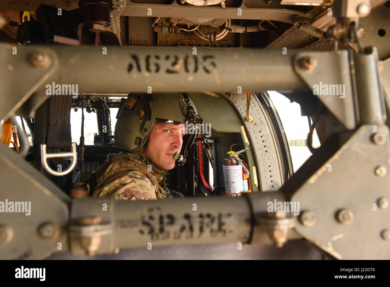 A U.S. Air Force Airman from the 303rd Expeditionary Rescue Squadron ...