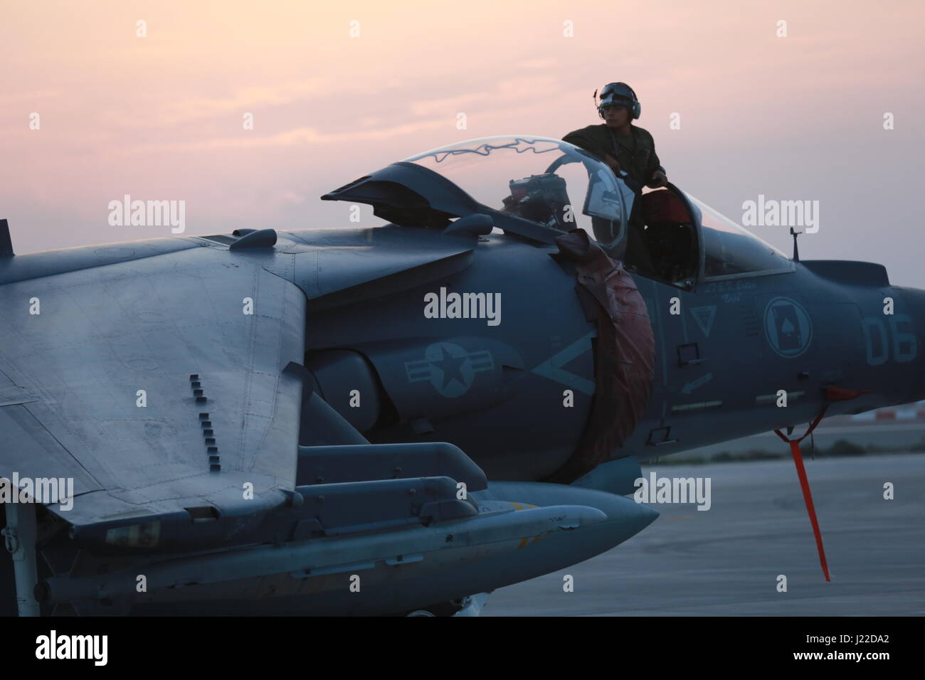 U.S. Marine Corps Sgt. Levi Torres, an avionics technician deployed in ...