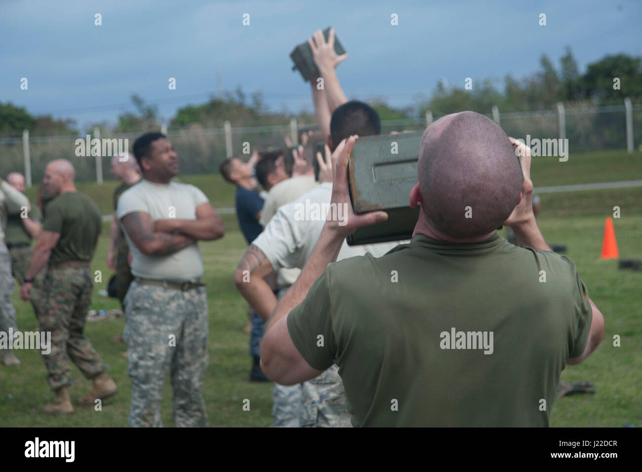 Service members perform portions of the U.S. Marine Corps Combat ...