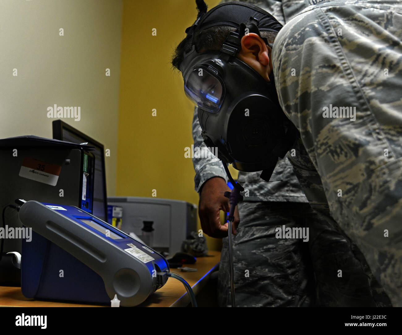 U.S. Air Force Airman Mario Agundez, 20th Equipment Maintenance ...