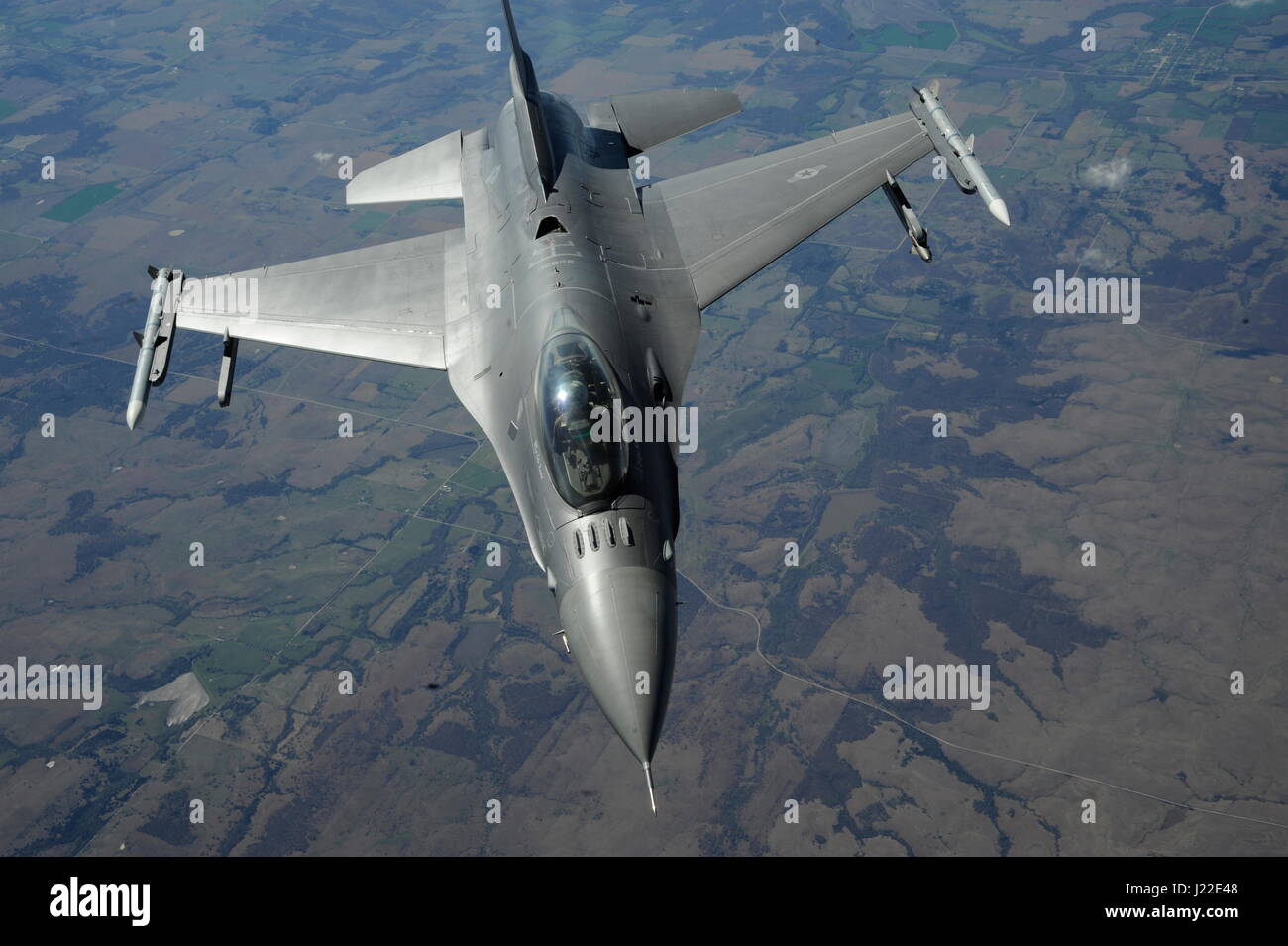 F-16C Fighting Falcon of the 138th Fighter Wing, Oklahoma Air National ...