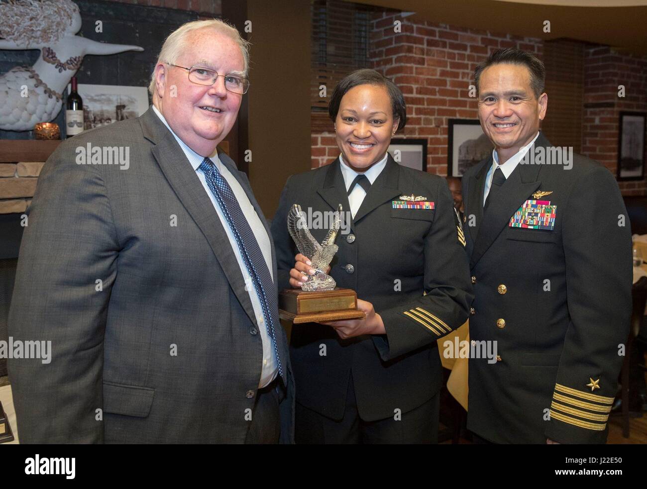 NORFOLK (April 6, 2017) Rex Buffington II (left), executive director of ...