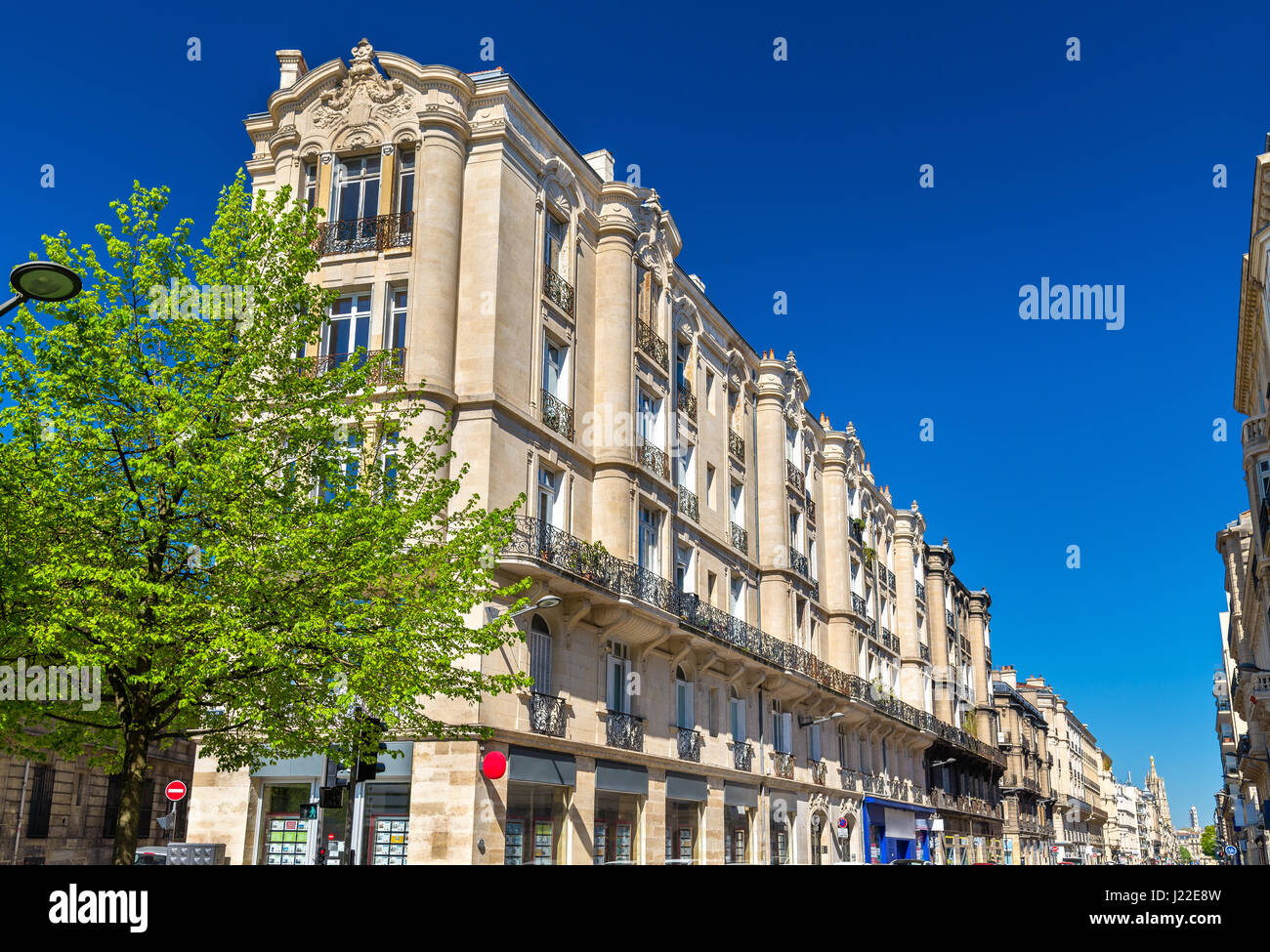 Buildings in the historic centre of Bordeaux - France, Aquitaine Stock ...