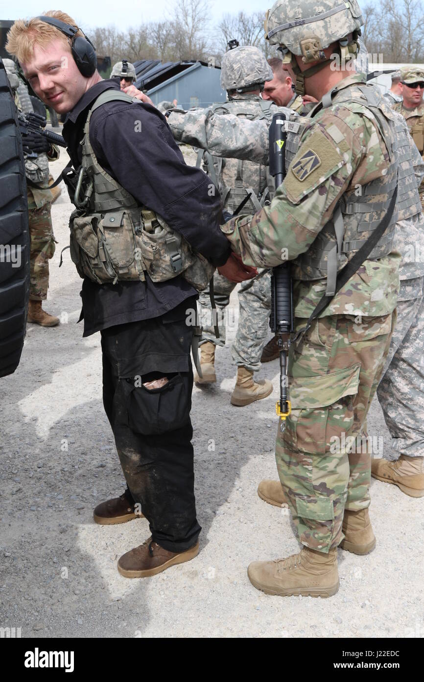 During the Spring training field exercise under mock incoming fire ...