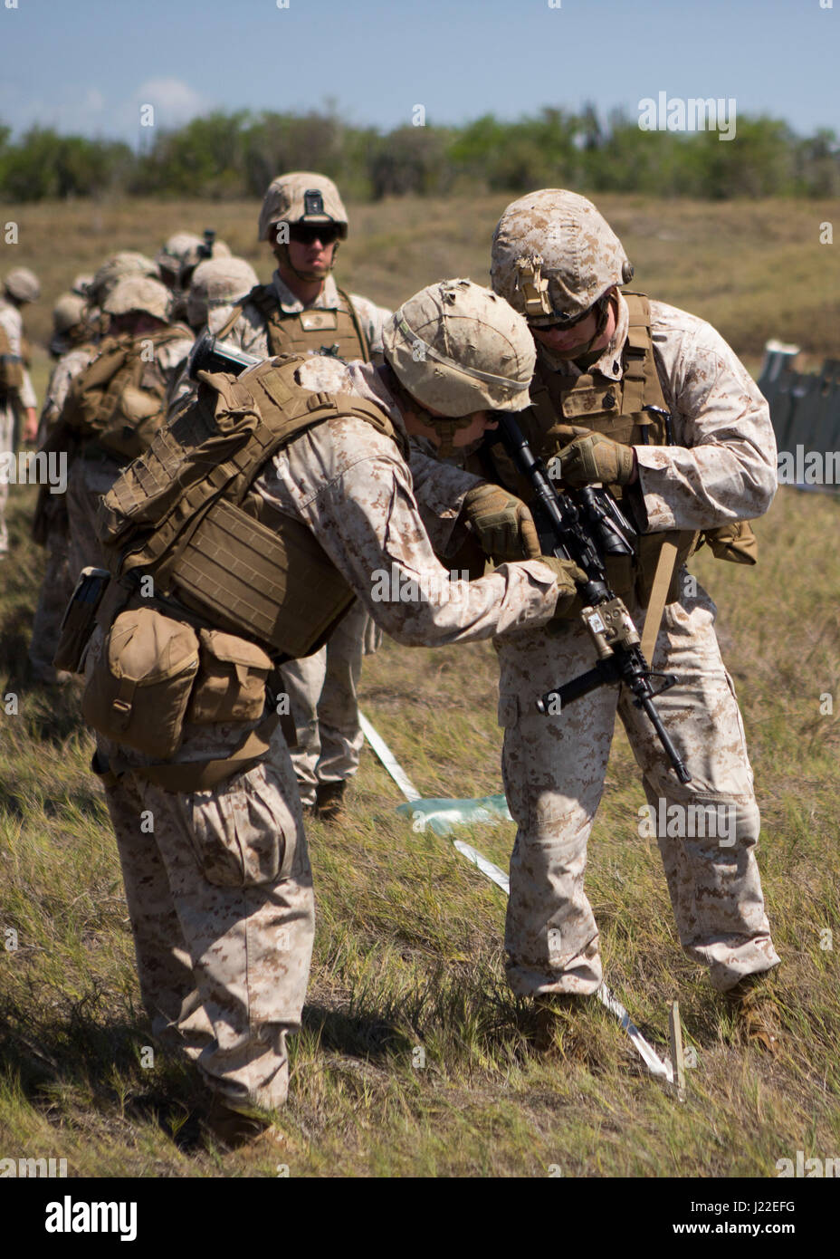 U.S. Marines with 3rd Battalion, 2nd Marine Regiment, 2d Marine ...