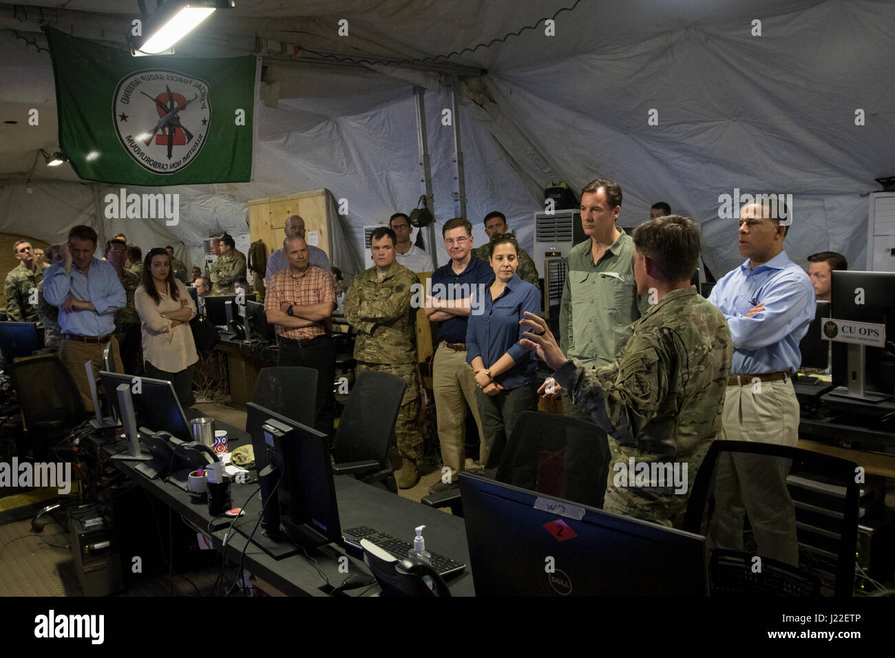 Members of the U.S. Congress visited Special Operations Joint Task ...