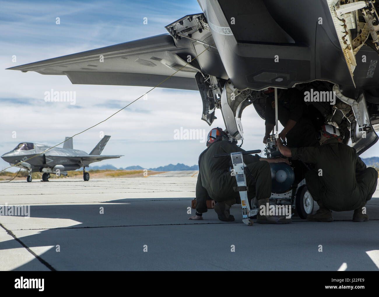 U.S. Marines with Marine Fighter Attack Squadron (VMFA) 211, conduct a ...