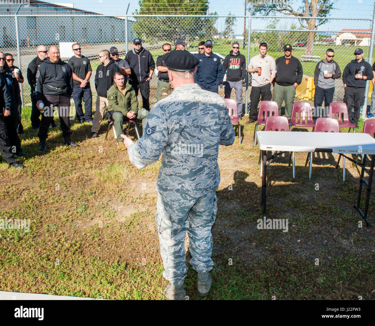 U.S. Air Force Staff Sgt. James Miller, 60th Security Forces Squadron ...