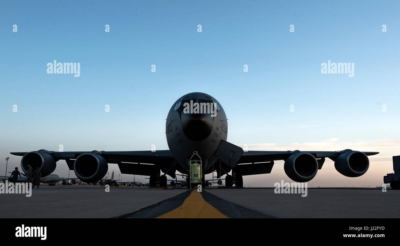 Members of the 349th Air Refueling Squadron at McConnell Air Force Base ...