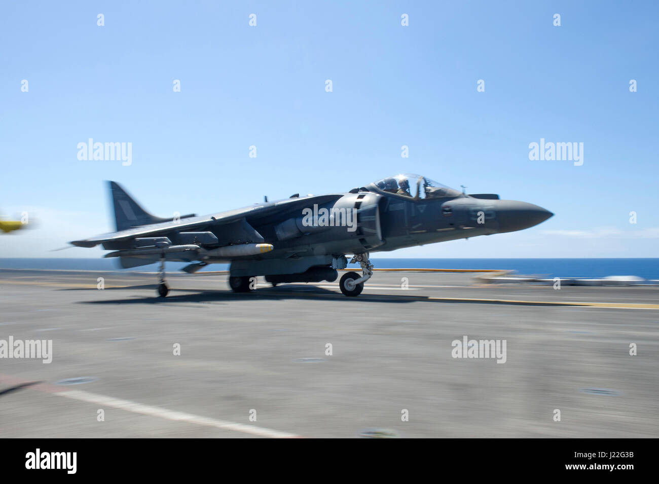 SOUTH CHINA SEA (April 14, 2017) An AV-8B Harrier, assigned to the ...