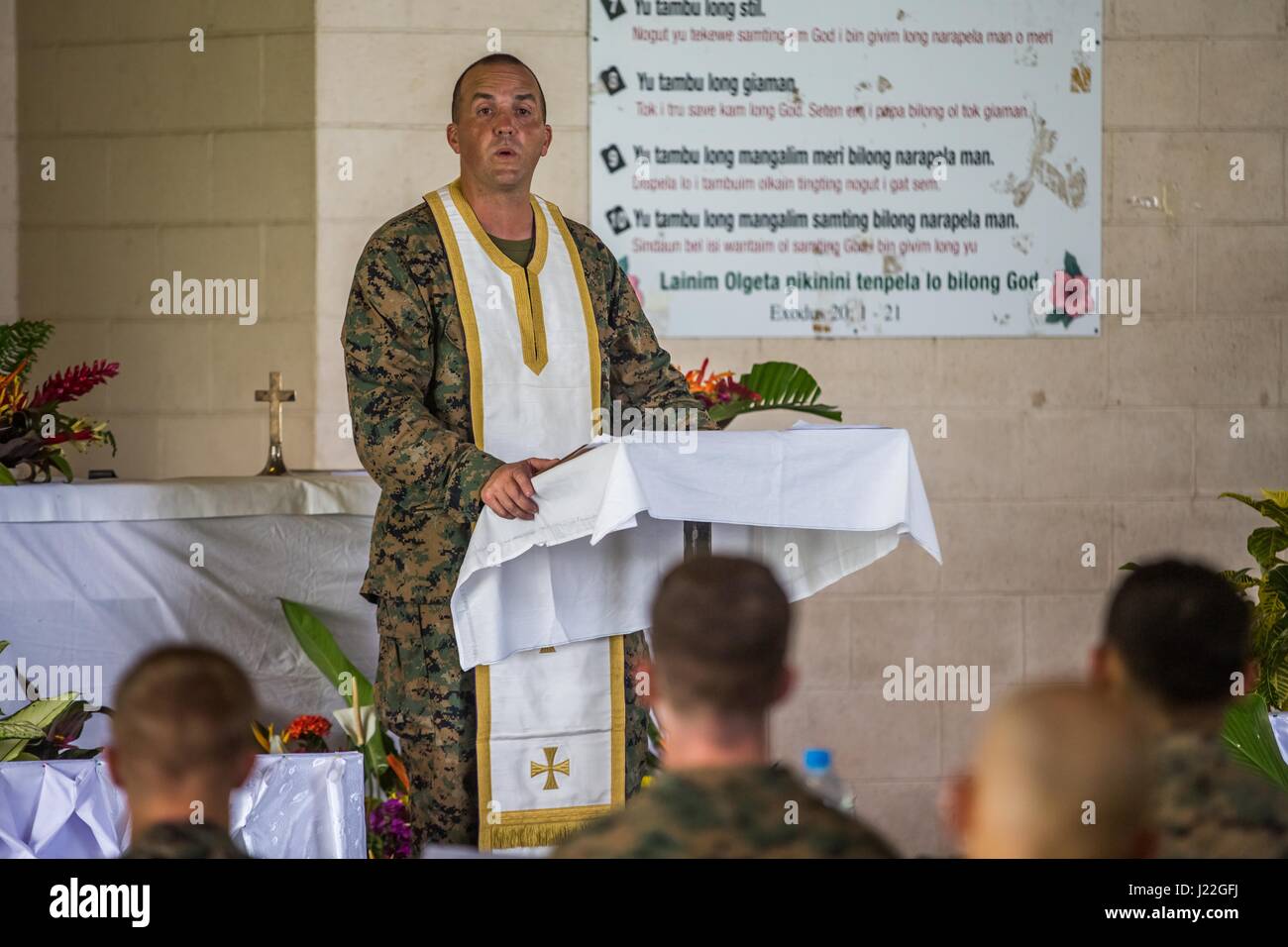 TAURAMA, Papua New Guinea (April 16, 2017) U.S. Navy Lt. William Butts ...