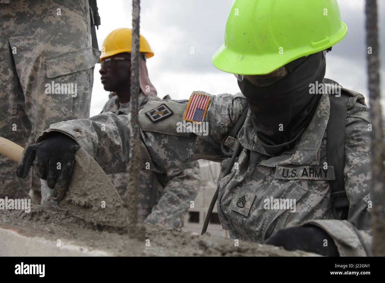 U.S. Army Staff Sgt. Amelia Smith, with the 808th Engineer Company ...