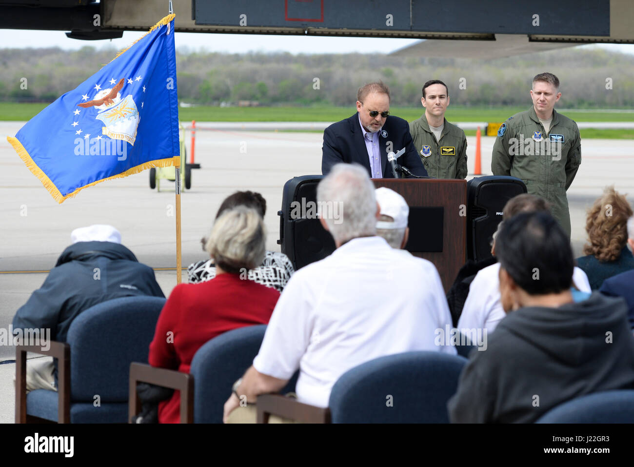 Mr. Jeff Thatcher, son of the World War II-era Ruptured Duck’s flight ...
