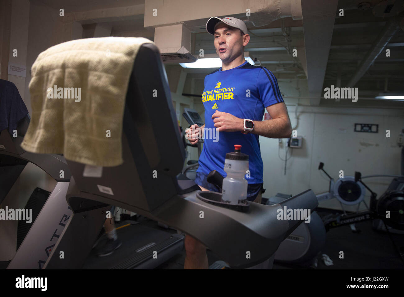 Lieutenant Joshua Bautz decided to run the Boston Marathon in spirit ...