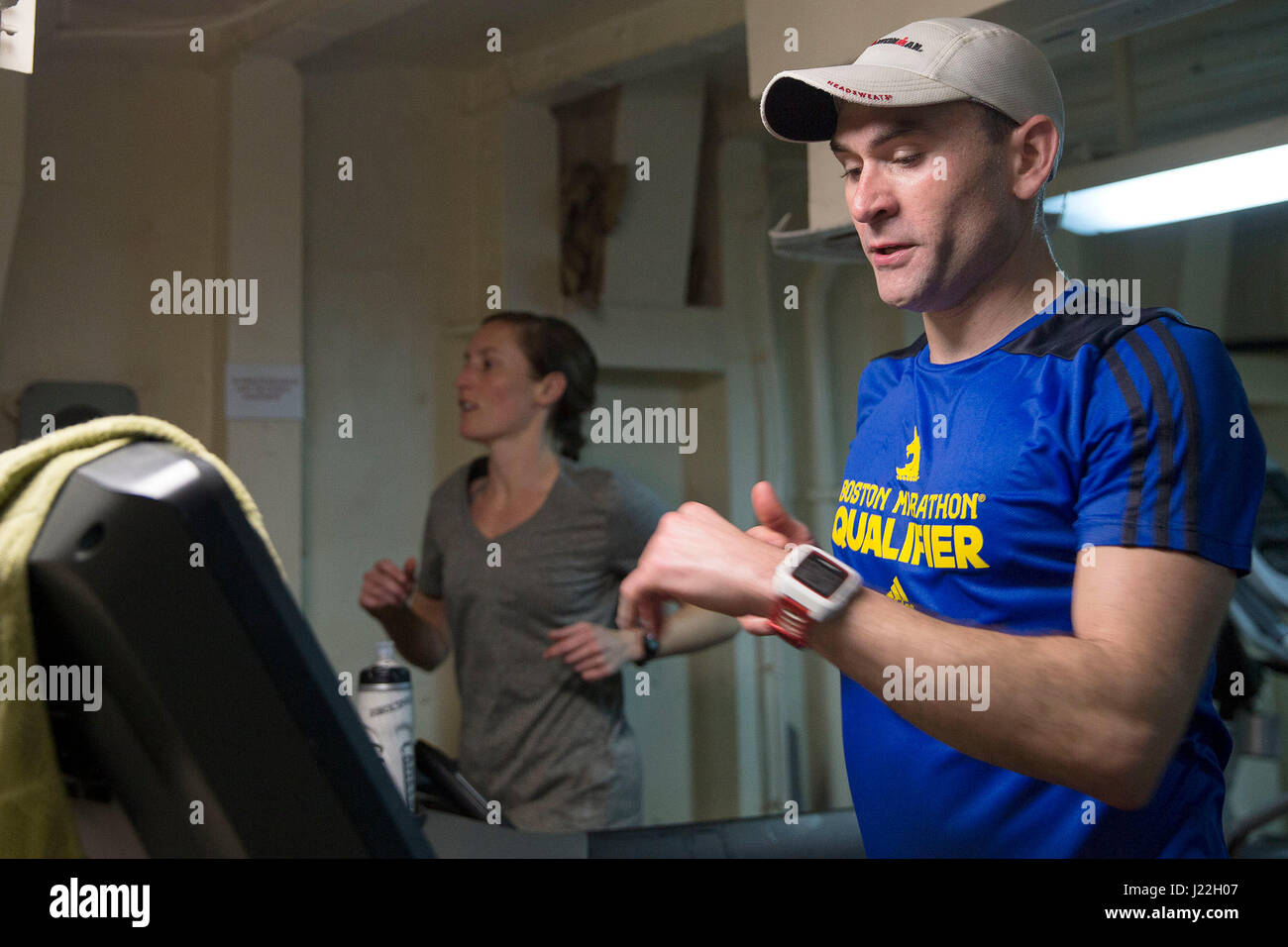 Lieutenant Joshua Bautz decided to run the Boston Marathon in spirit ...