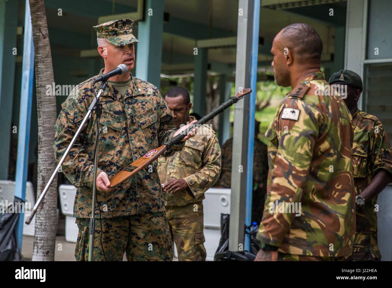 TAURAMA, Papua New Guinea (April 18, 2017) U.S. Marine Lt. Col. Patrick ...