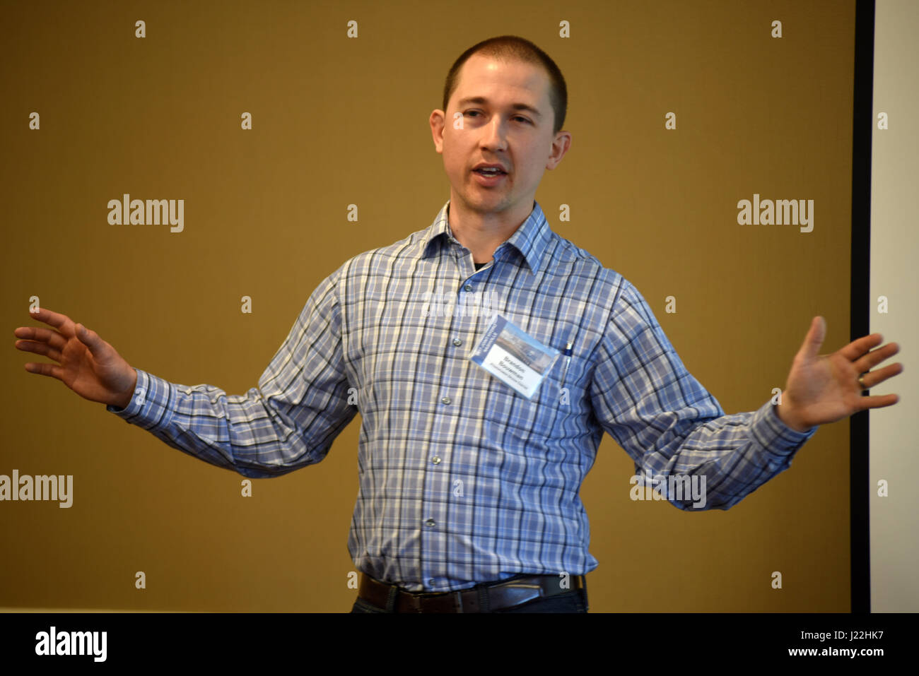 Brandon Bouwman, electrical engineer with the U.S. Army Corps of ...