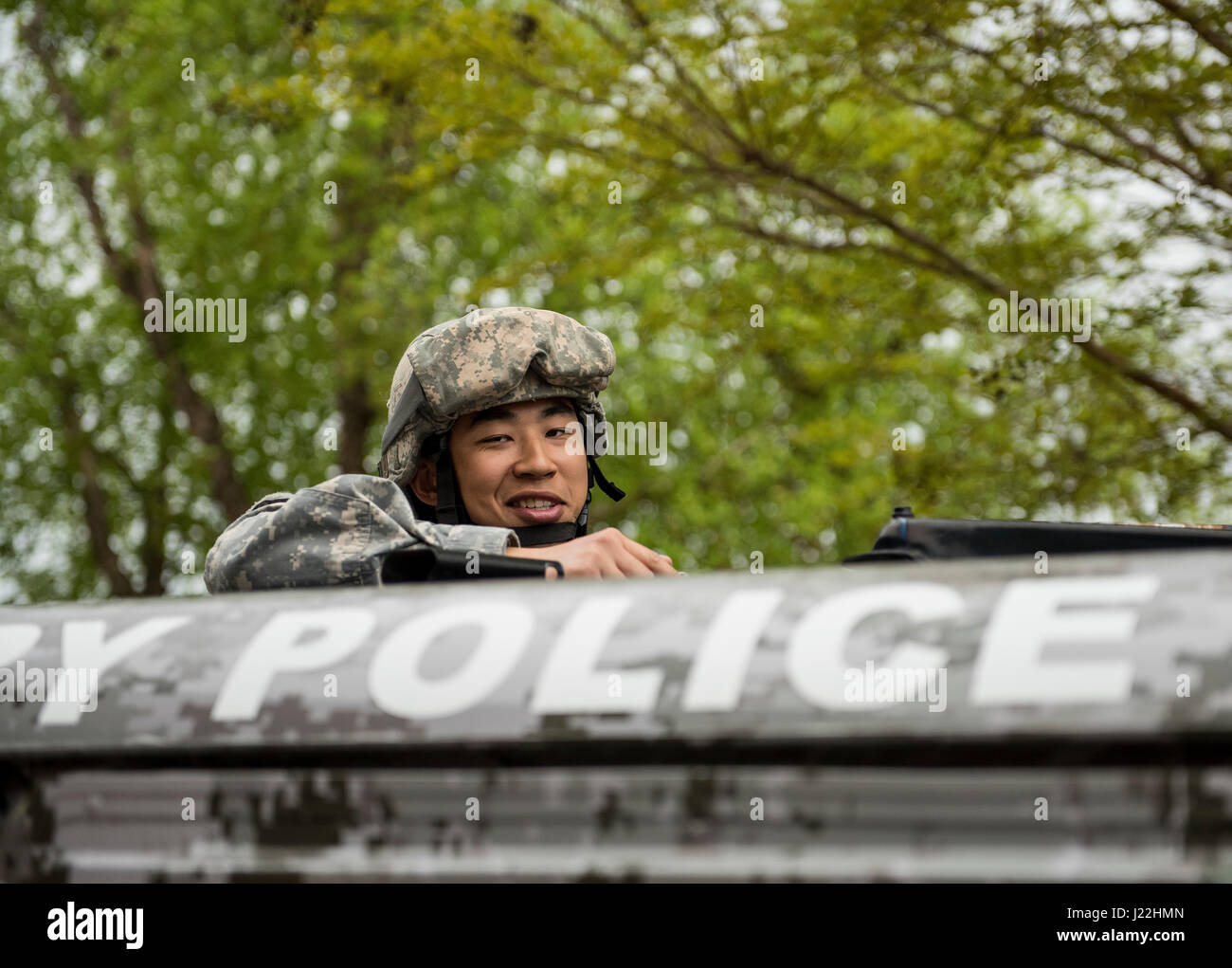 Spc. David Huh, U.S. Army Reserve Soldier from the 200th Military ...