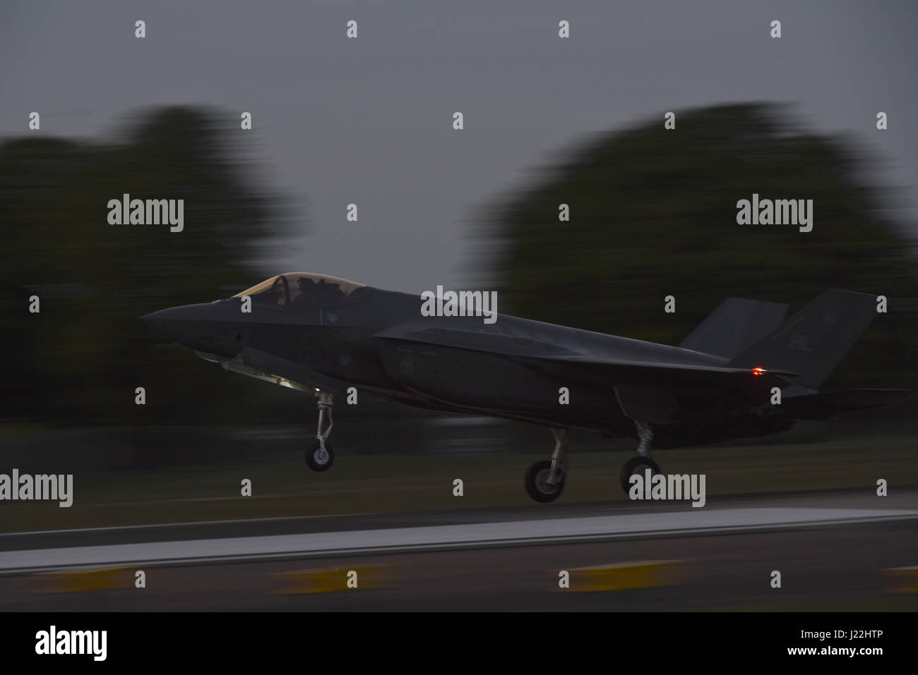 An F-35 Lightning II from the 34th Fighter Squadron at Hill Air Force ...