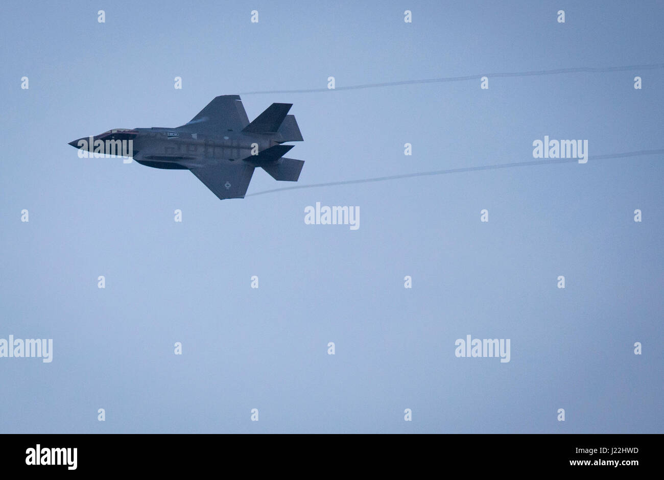 An F-35 Lightning II aircraft from the 34th Fighter Squadron at Hill ...
