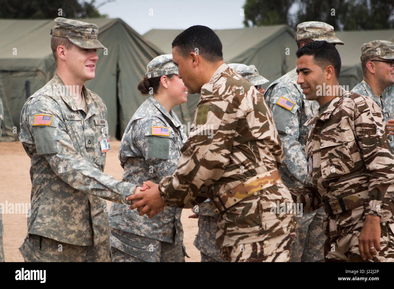 TIFNIT, Morocco - U.S. Army Soldiers interact with Royal Moroccan ...