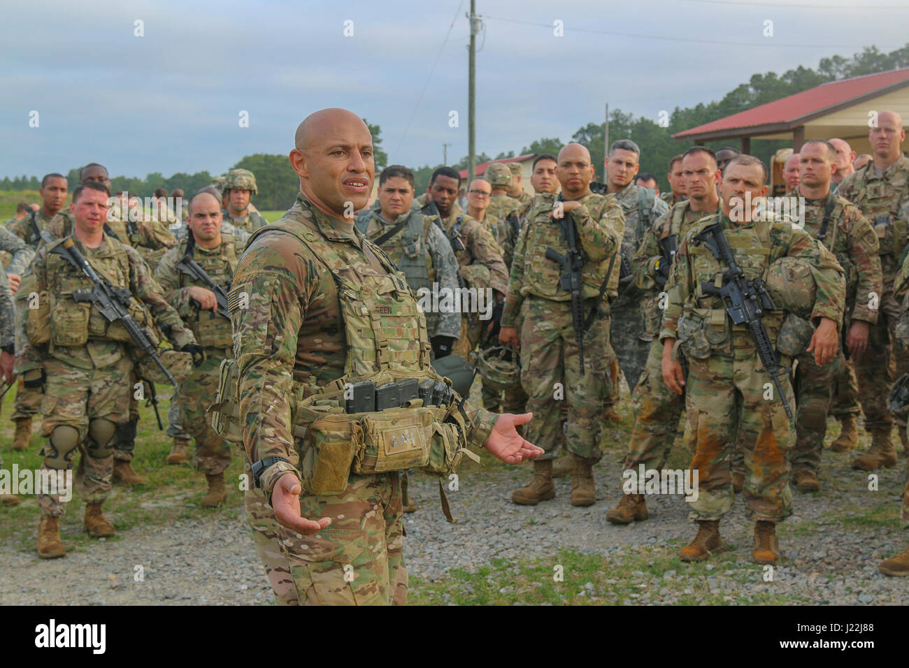 Command Sgt. Maj. Michael Green, the 82nd Airborne Division senior ...