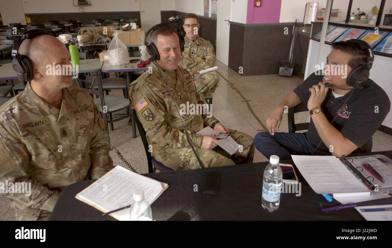 KAISERSLAUTERN, Germany — Command Sgt. Maj. Raymond Brown, left, and ...