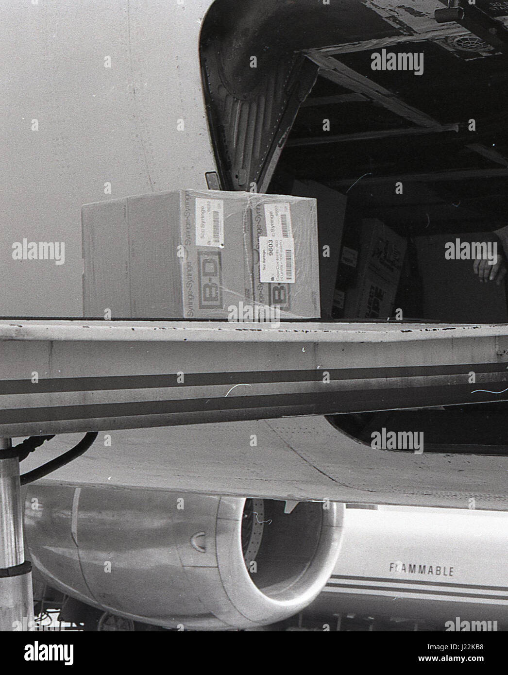 A BOX ON A LOADING DOCK Stock Photo - Alamy