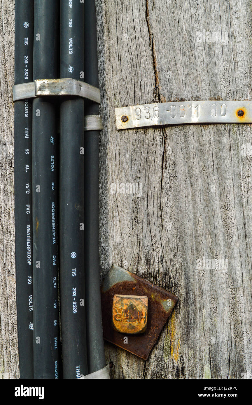 Electric wire and electric equipment, Texture and background Stock ...