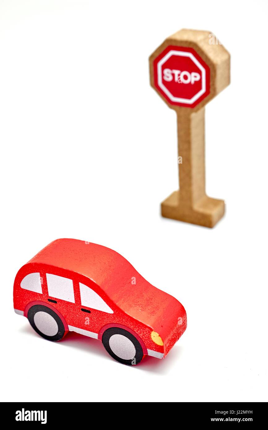 A studio photo of toy road signs Stock Photo - Alamy