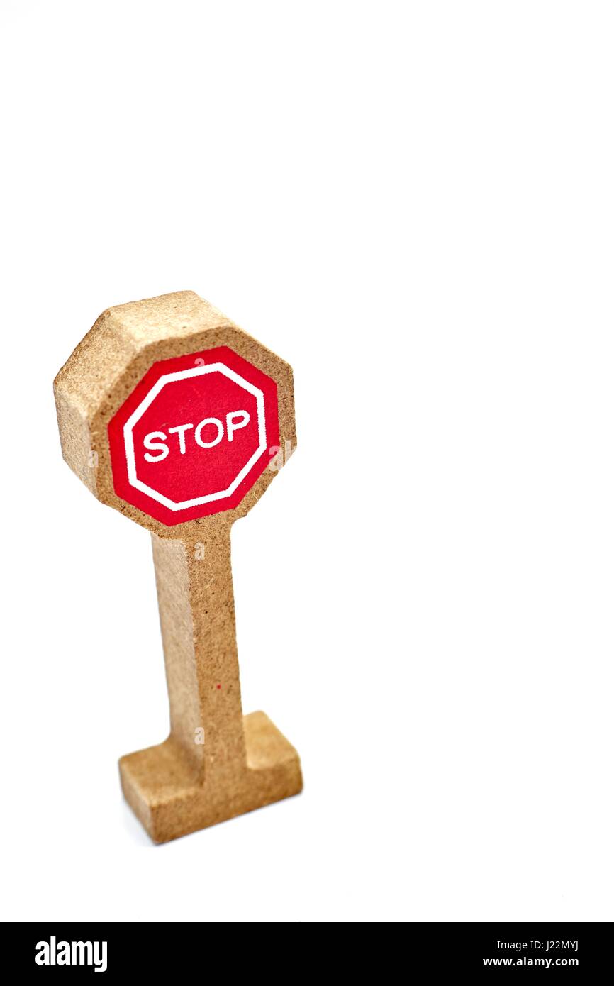 A studio photo of toy road signs Stock Photo - Alamy