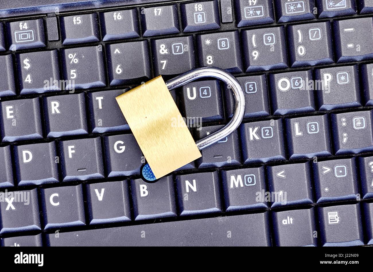 A studio photo of a security padlock Stock Photo - Alamy