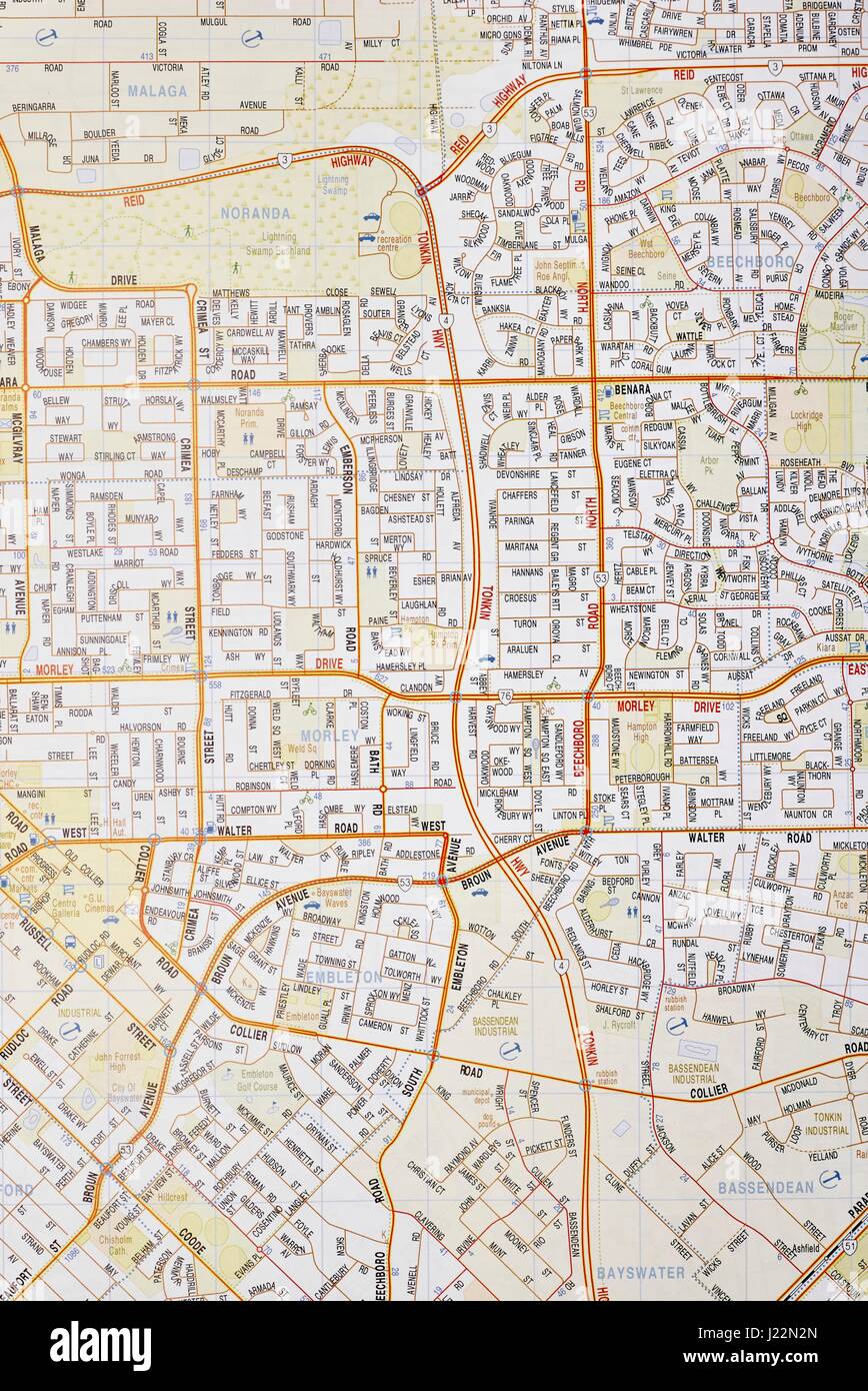 Street directory map hi-res stock photography and images - Alamy