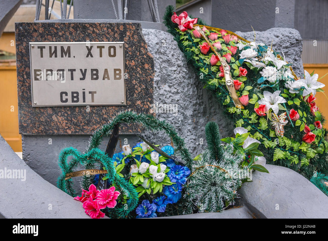 Chernobyl memorial statue hi-res stock photography and images - Alamy