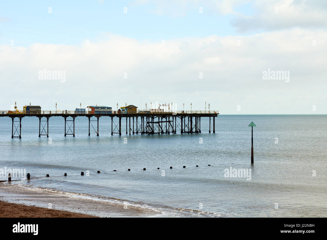 Teignmouth Grand Pier a popular tourist attraction in Teignmouth Devon ...
