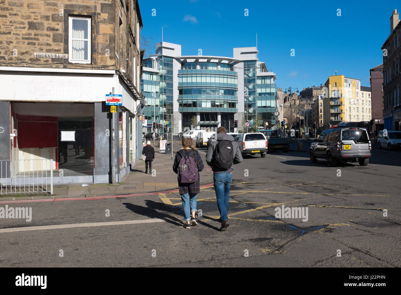 Modern road junction hi-res stock photography and images - Alamy