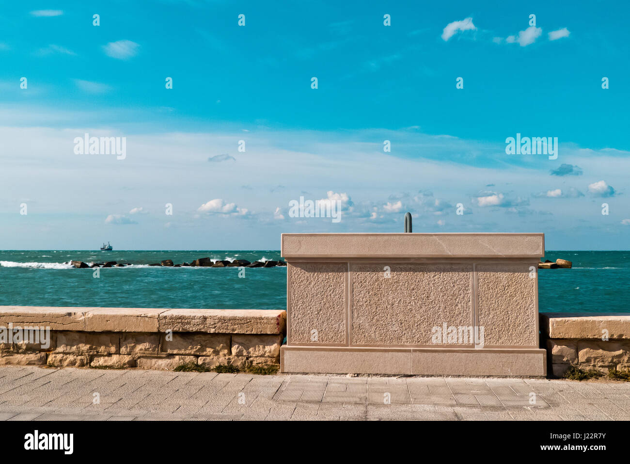 Seafront of Bari city Stock Photo - Alamy