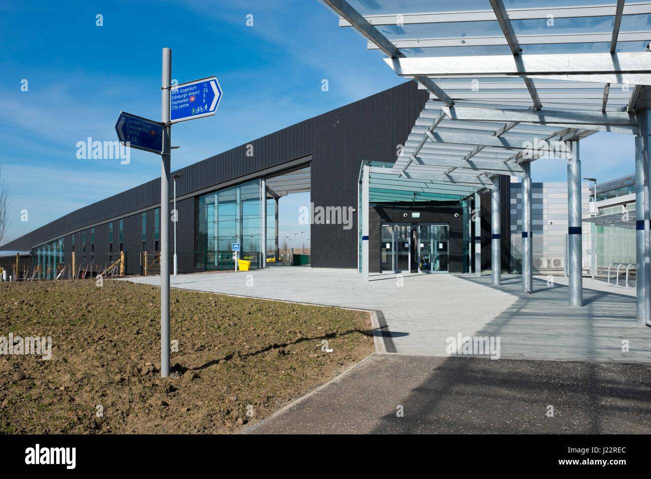 Scotland tourism railway sign architecture blue sky hi-res stock ...