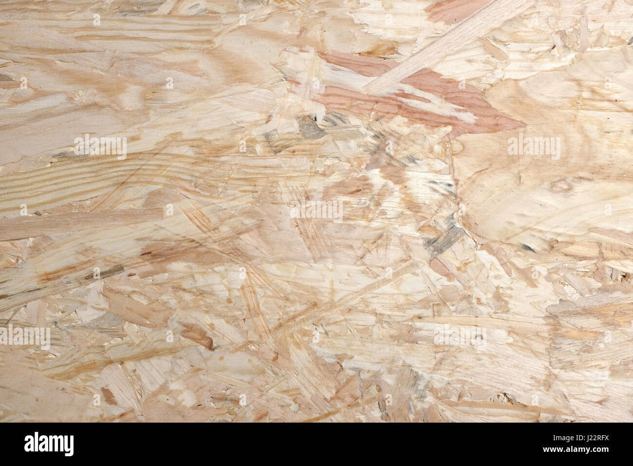 Smooth pale background of OSB - oriented strand board - wooden strips ...