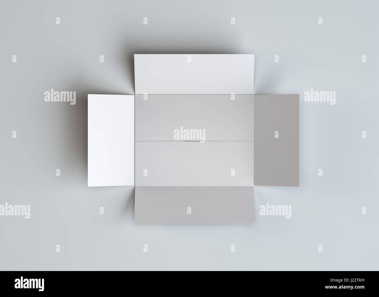 White empty open cardboard package Stock Photo - Alamy