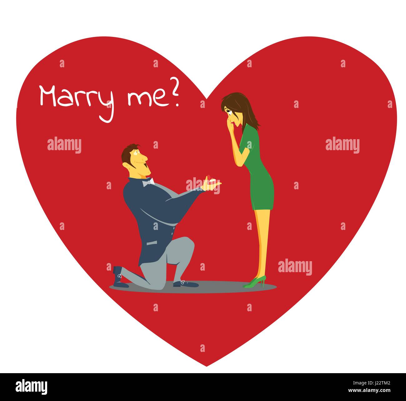 Woman kneeling on a Stock Vector Images - Alamy