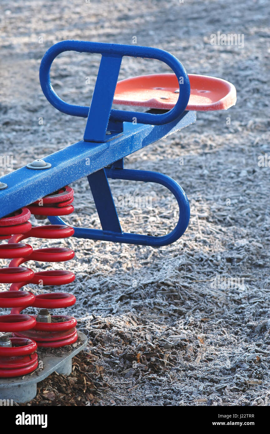 Spring seats in playground childhood hi-res stock photography and ...