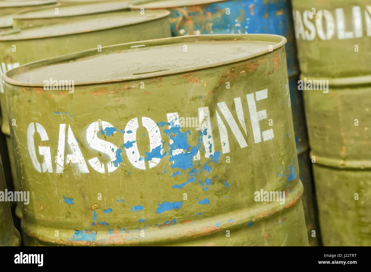 Fuel drums hi-res stock photography and images - Alamy